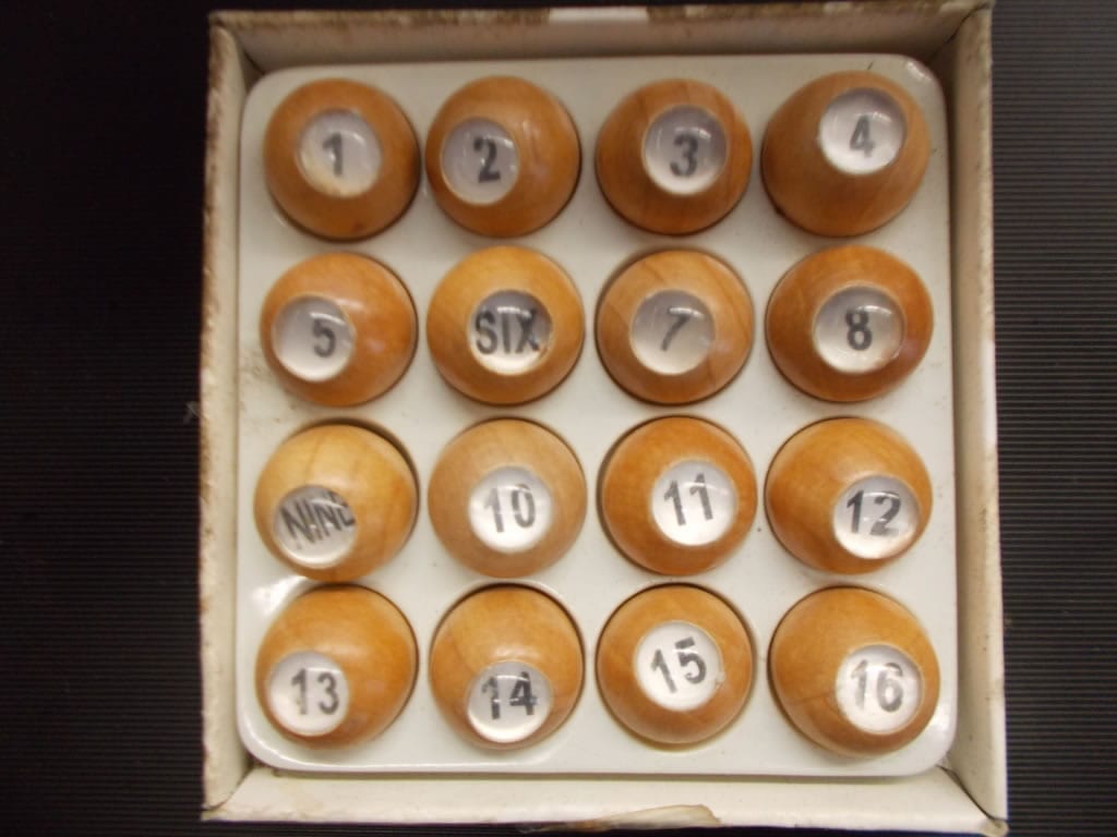 Pea Pool Numbers Set | Wood Pea Pool Tallys | Games For Fun