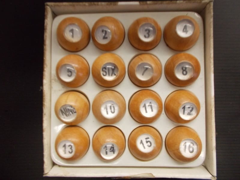 Pea Pool Numbers Set | Wood Pea Pool Tallys | Games For Fun