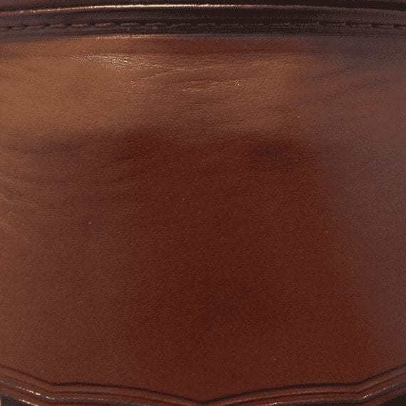 Brown Shield Leather Pool Table Pocket